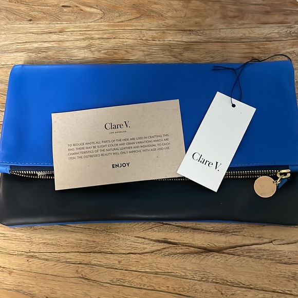 Clare V | Bags | Clare V Folding Clutch Bag Bicolor | Poshmark